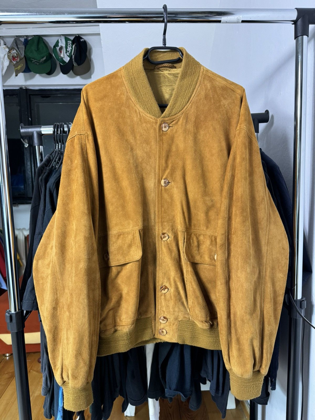 Vintage Vintage Suede Italian Leather Jacket Boxy 90s Avant Garde | Grailed