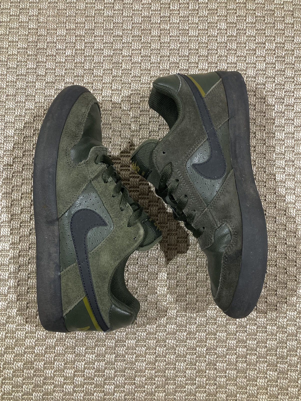 Nike × Vintage Nike SB Delta Force VULC Khaki Dunks | Grailed