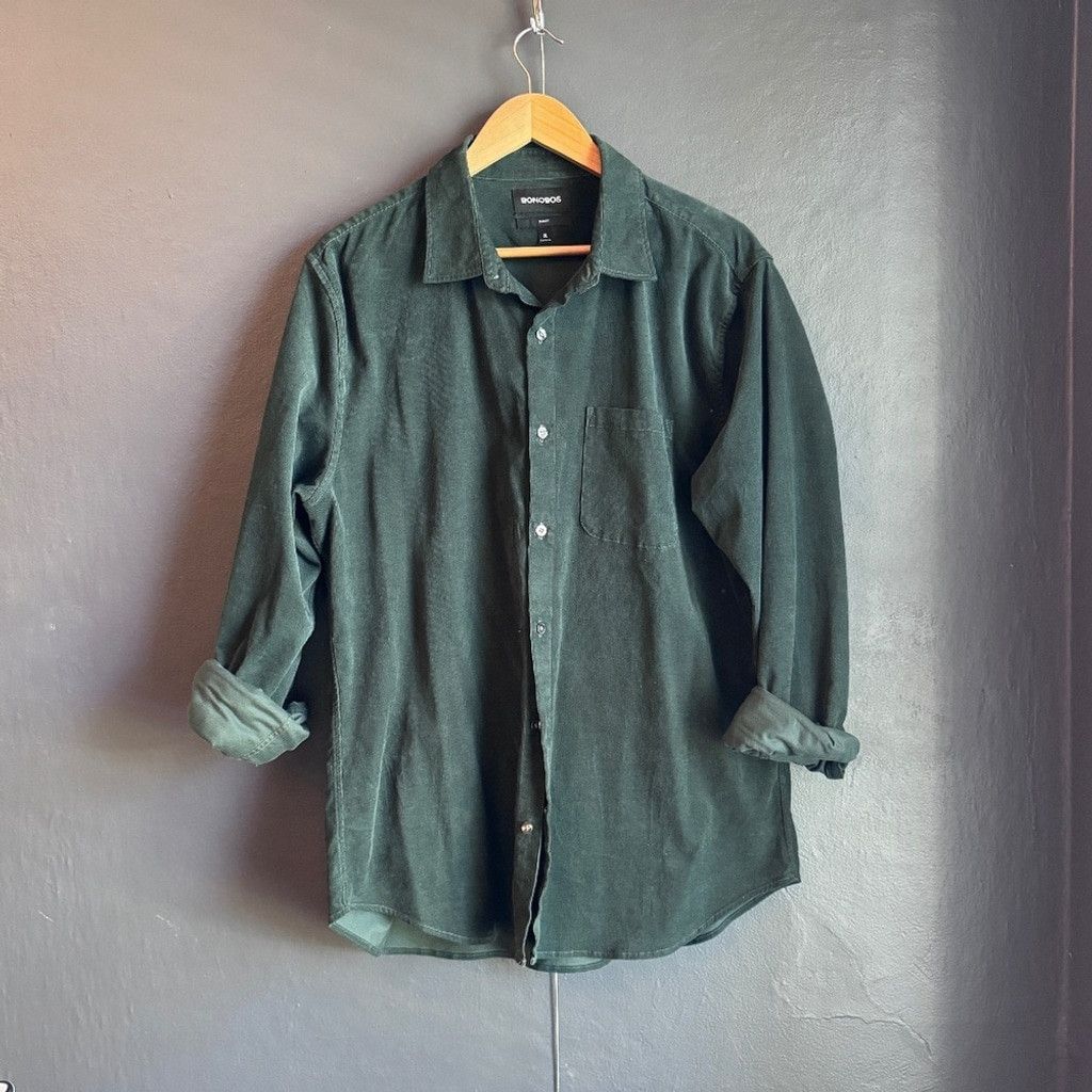 Bonobos Bonobos Corduroy Forest Green Slim Fit Size L | Grailed