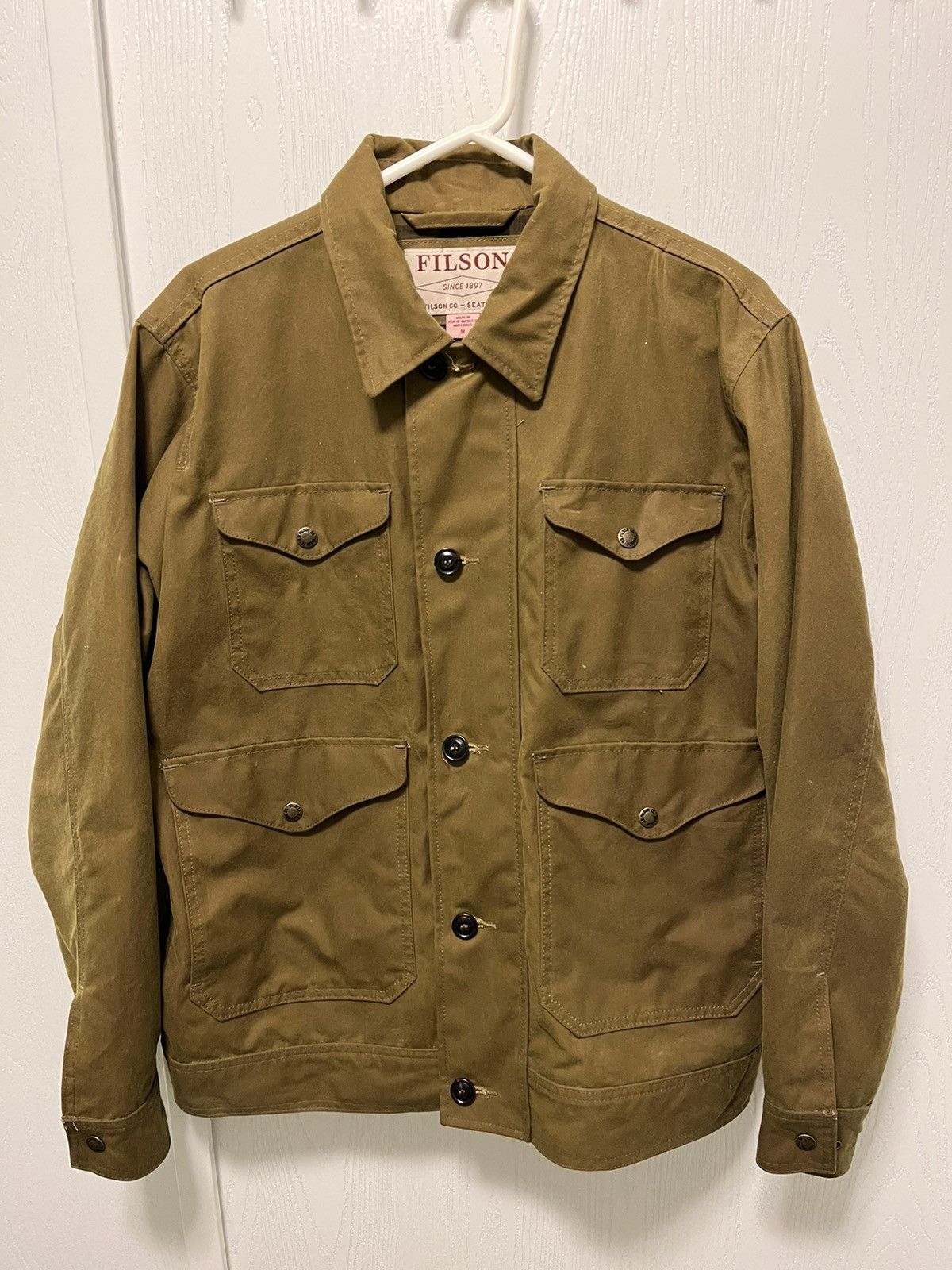 Filson Tin Cloth Chore Coat Lined | Grailed