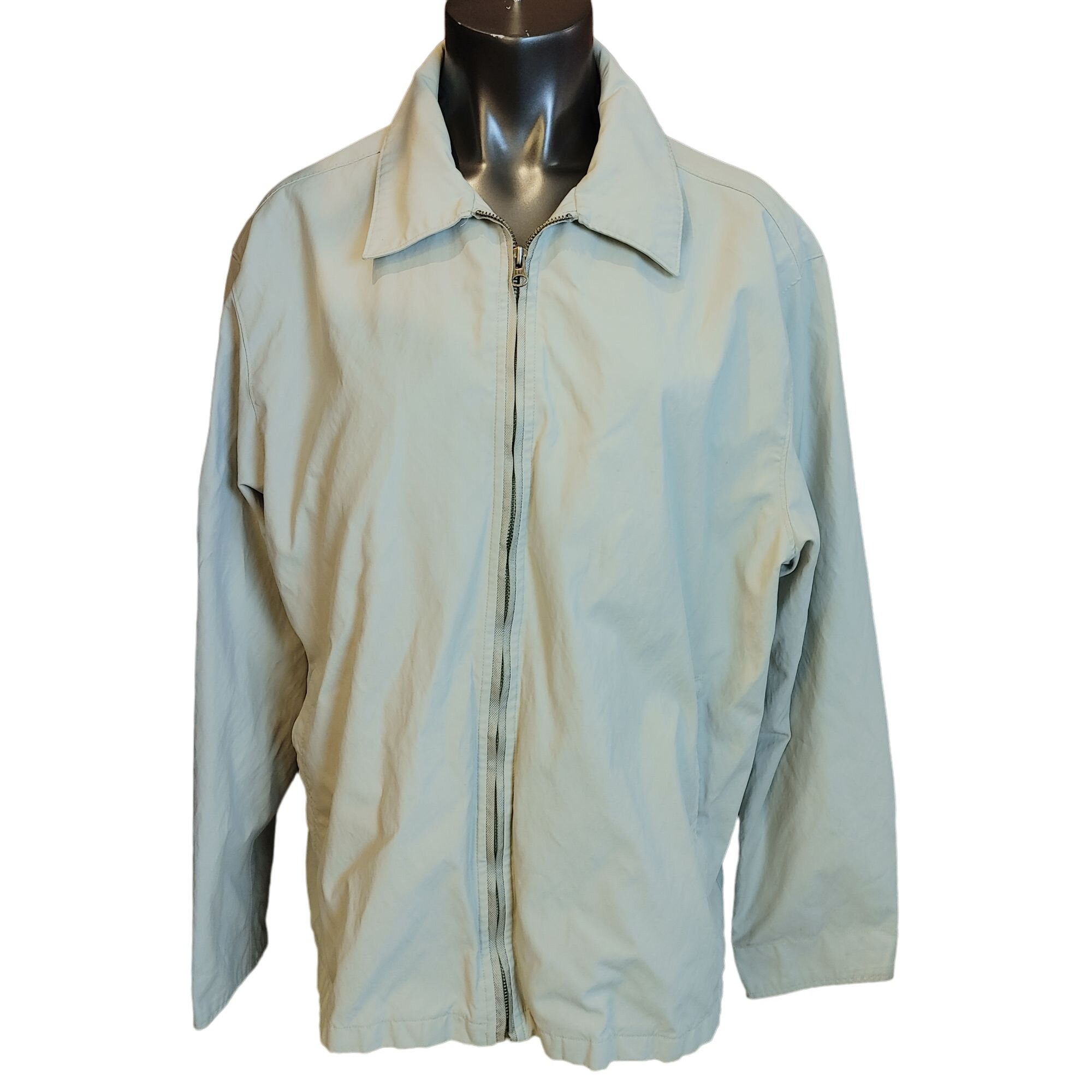 Gap Gap Men's Beige Zip Up Collared Long Sleeve Jacket XL | Grailed