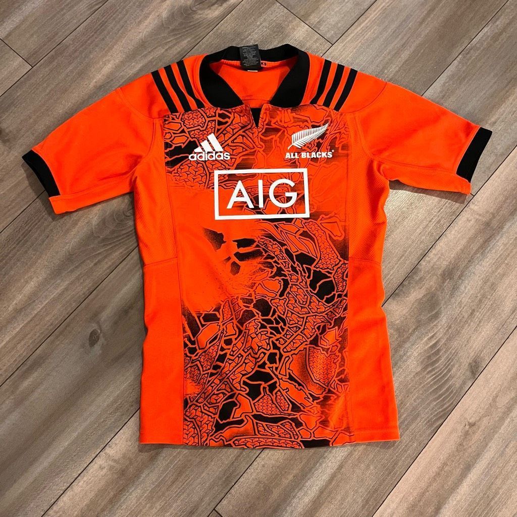 Adidas Adidas All Blacks Rugby Orange Jersey Men Small | Grailed