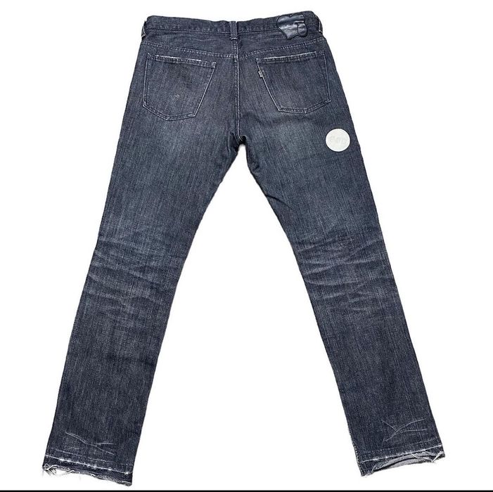 Undercover GRAIL** Number Nine Give Peace a Chance patchwork denim ...