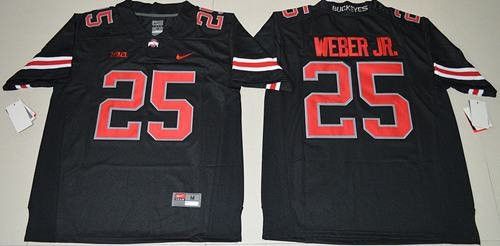 Custom Men Ohio State Buckeyes #25 Mike Weber Jr. Black Jersey | Grailed