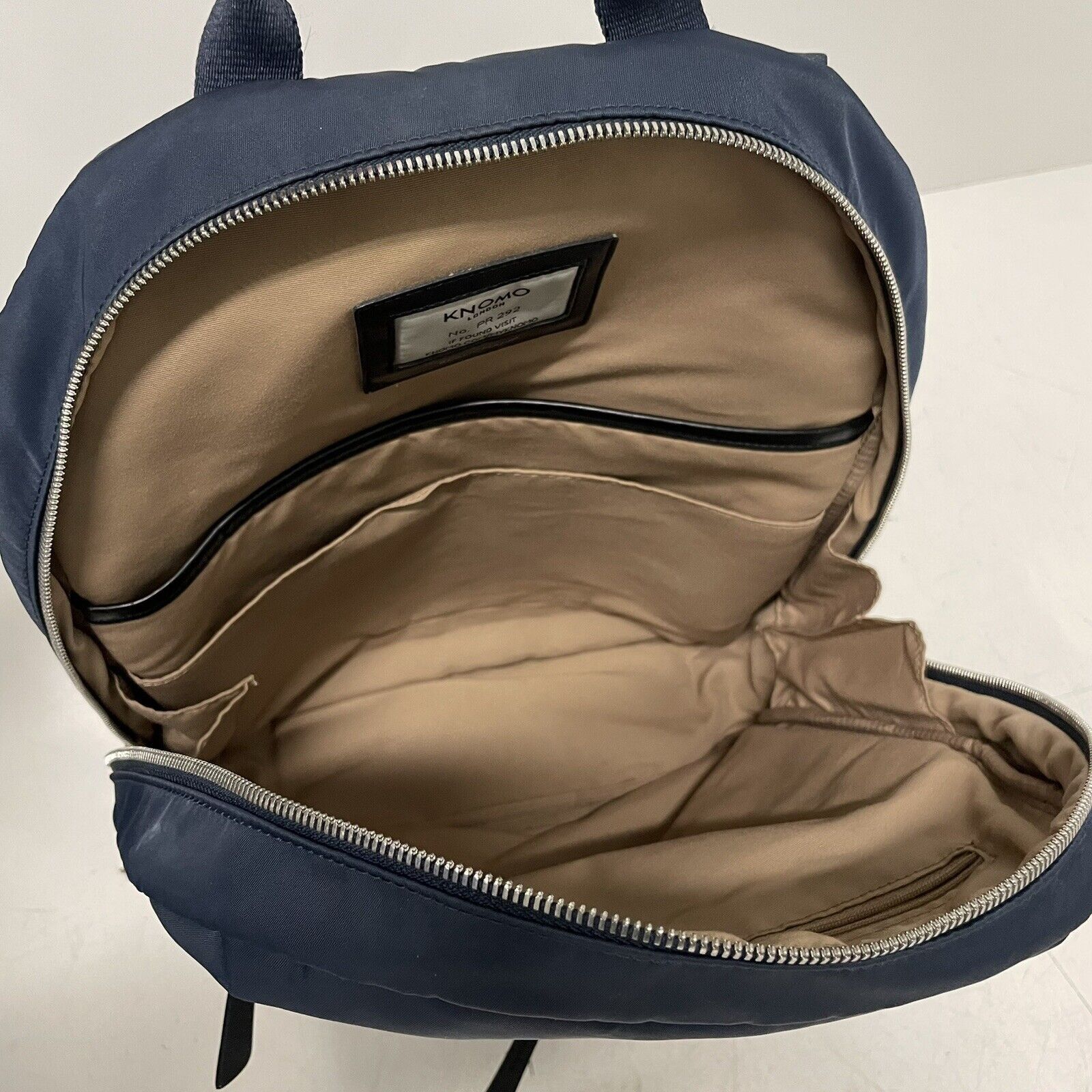 Knomo Knomo London Mayfair Beaufort Laptop Bag Backpack Blue/Black ...