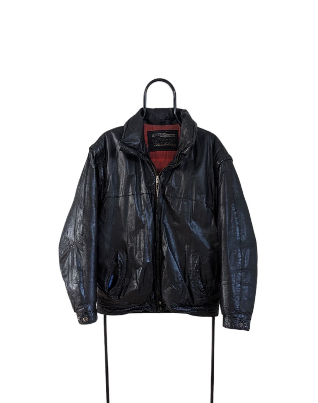 Other Goose Country Men's Bubble puffer Leather jacket | Grailed