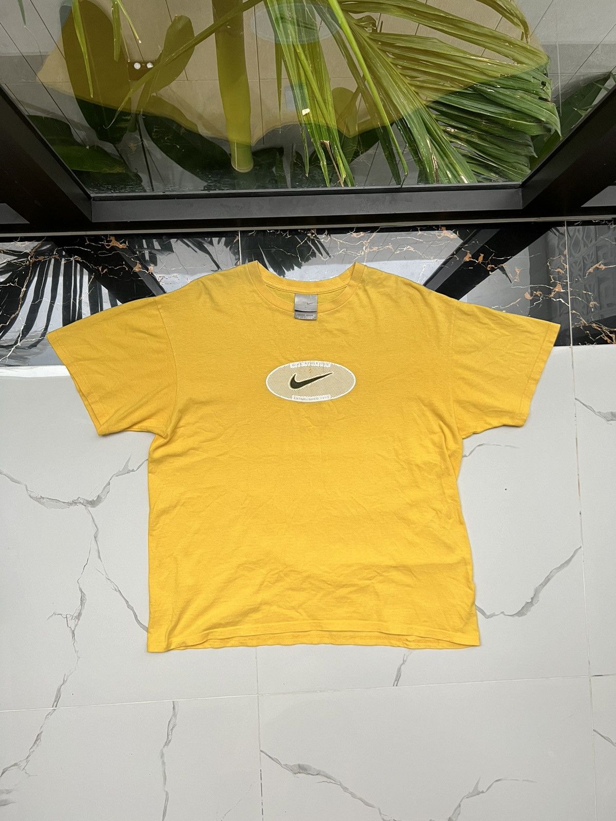 Nike 90’s NIKE RETRO BIG SWOOSH ATHLETIC RARE TEE Y2K | Grailed