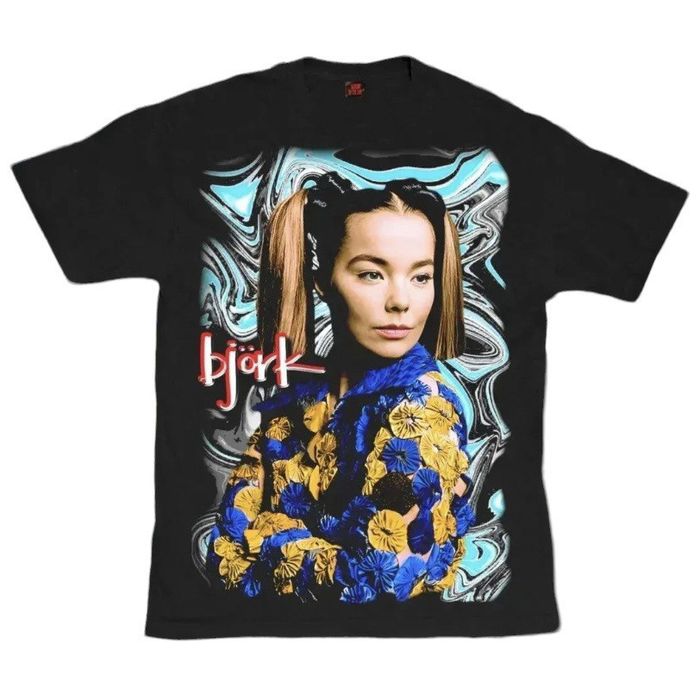 Rare Bjork x streetwear tee x fan bjork x bootl björk x band tees | Grailed
