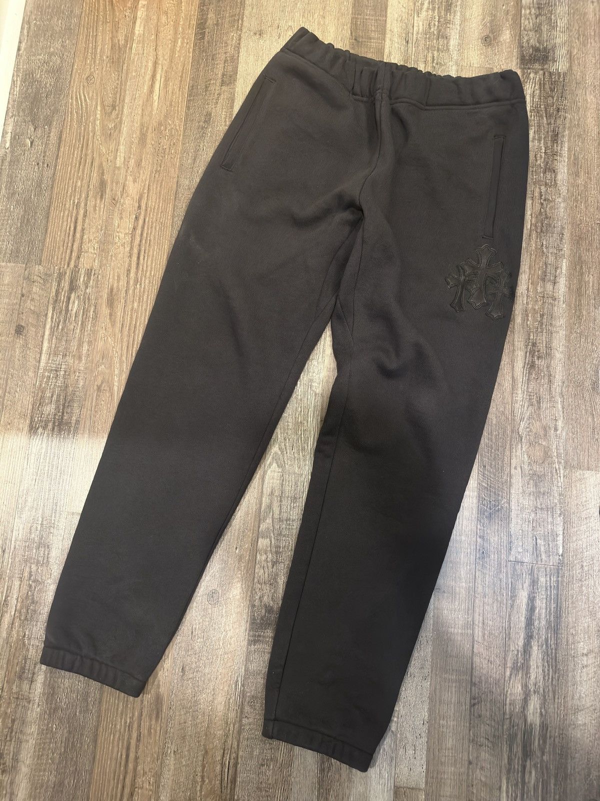 Chrome Hearts 3 Leather cross patches | Grailed