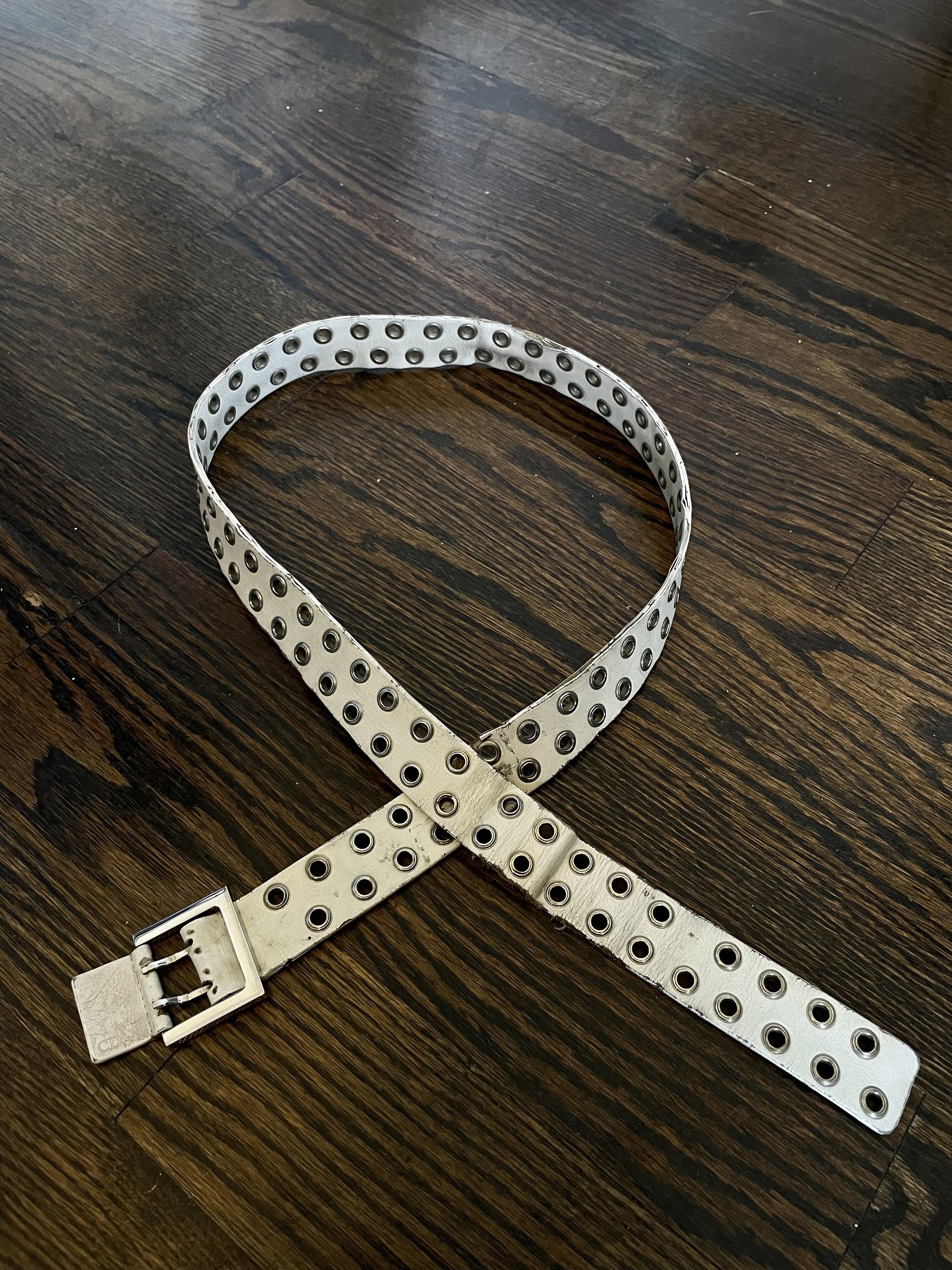 Dior × Hedi Slimane Dior Homme SS04 Strip Eyelet Belt | Grailed