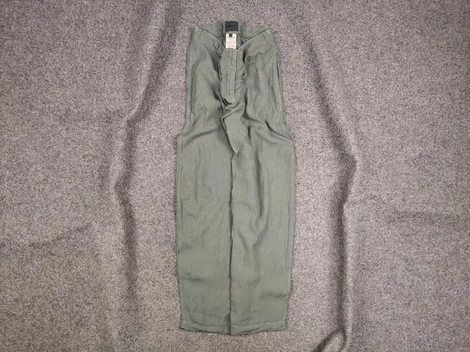OSKA Oska Germany Design Linen pistachio color Light Baggy Pants | Grailed