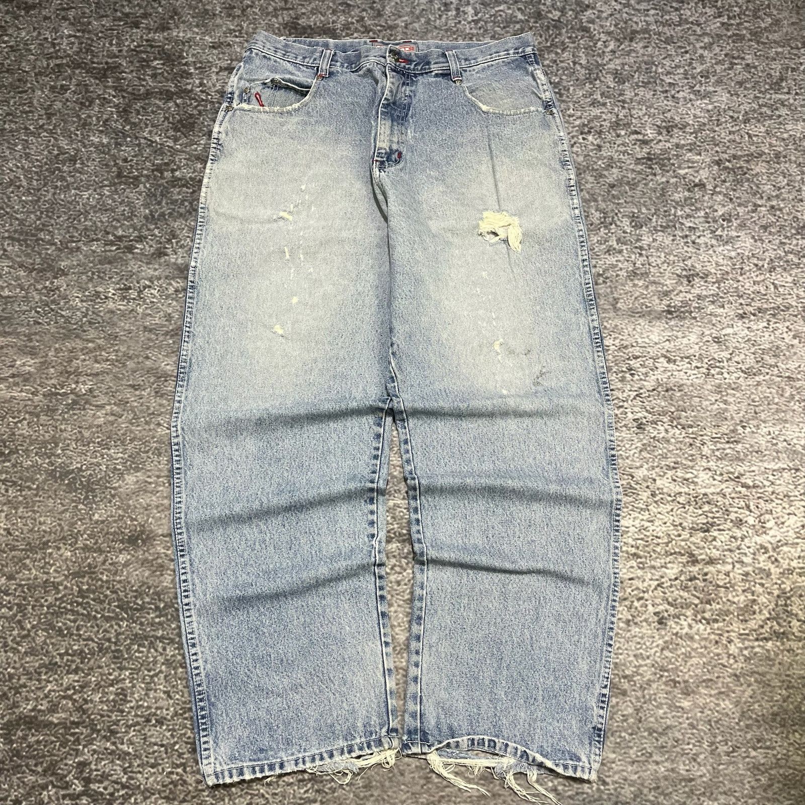 Jnco × Southpole × Vintage Crazy Vintage Y2K Verse Faded Blue Baggy ...