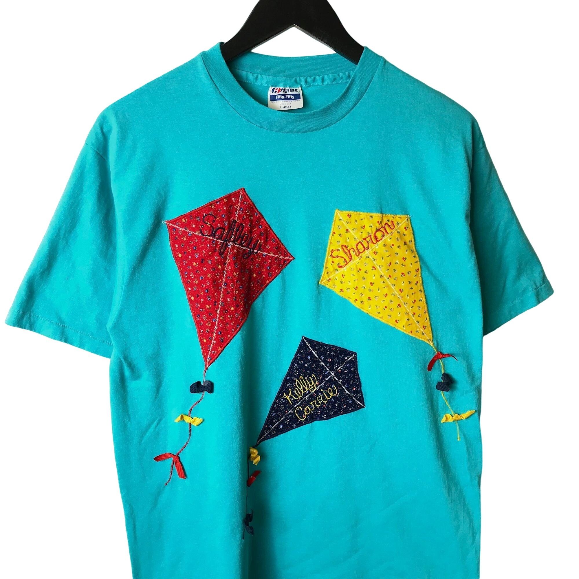 Hanes × Streetwear × Vintage 90s Vintage Kites Sharon Karen Carrie T ...