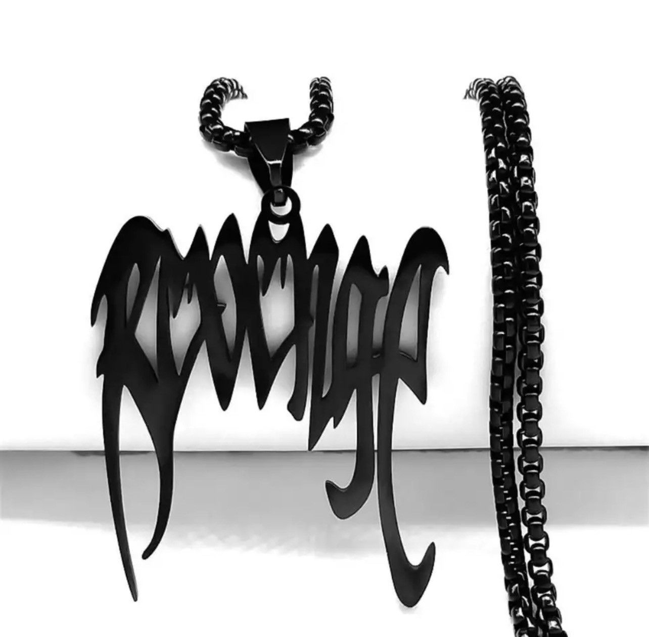 Anime Black Colour Revenge Pendant Necklace | Grailed