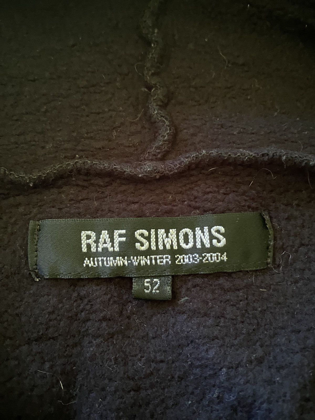 Raf Simons Sold Raf simons pcl closer hoodie vinyl print | Grailed