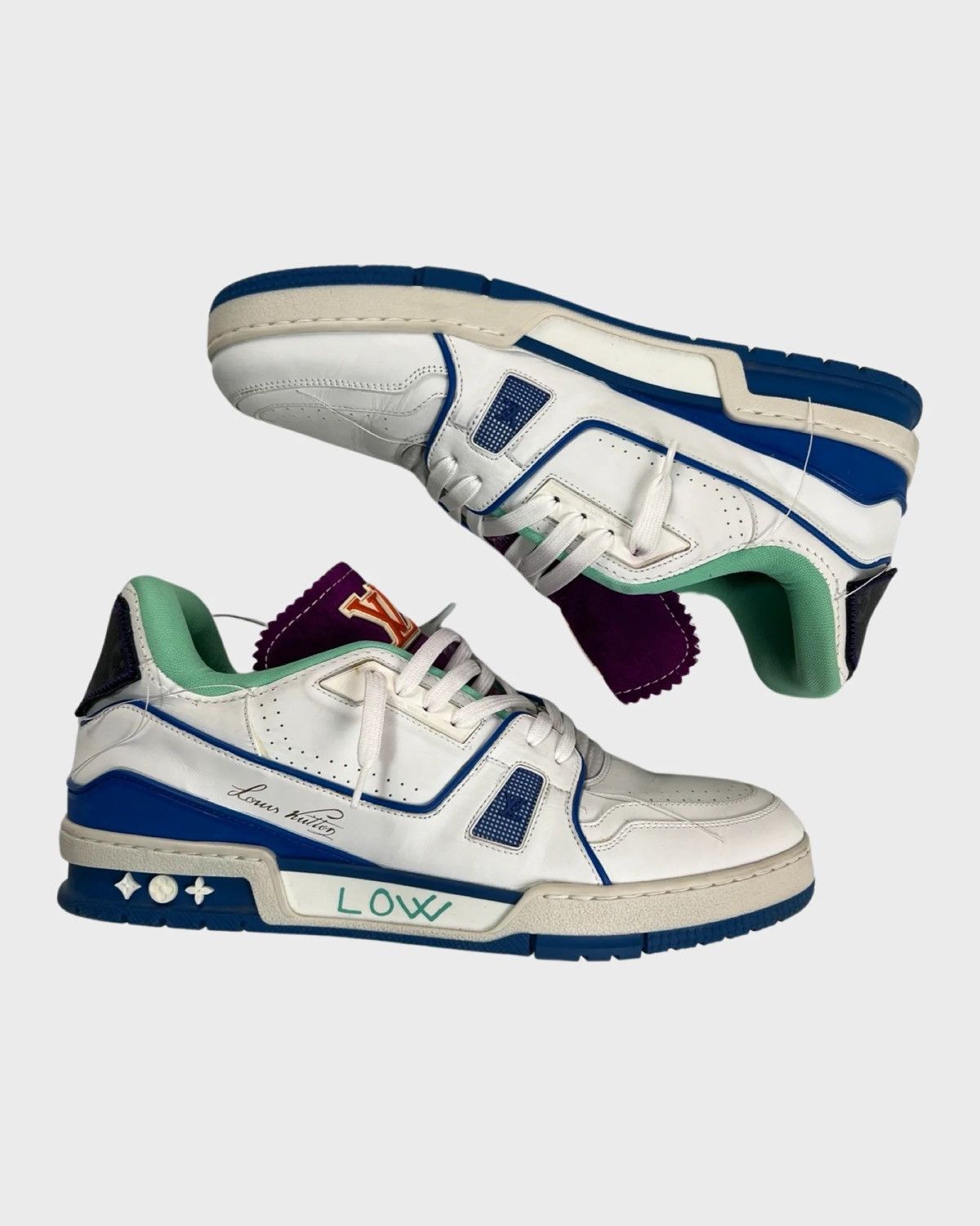 Louis Vuitton LOUIS VUITTON 1/100 UPCYCLED TRAINER SNEAKERS IN WHITE ...