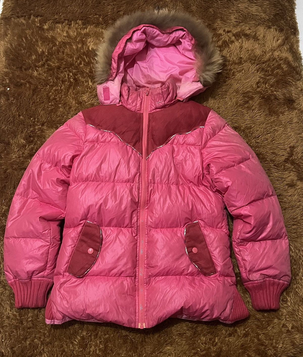 Vintage Edwin Puffer Fur Jacket Nice Design | Grailed