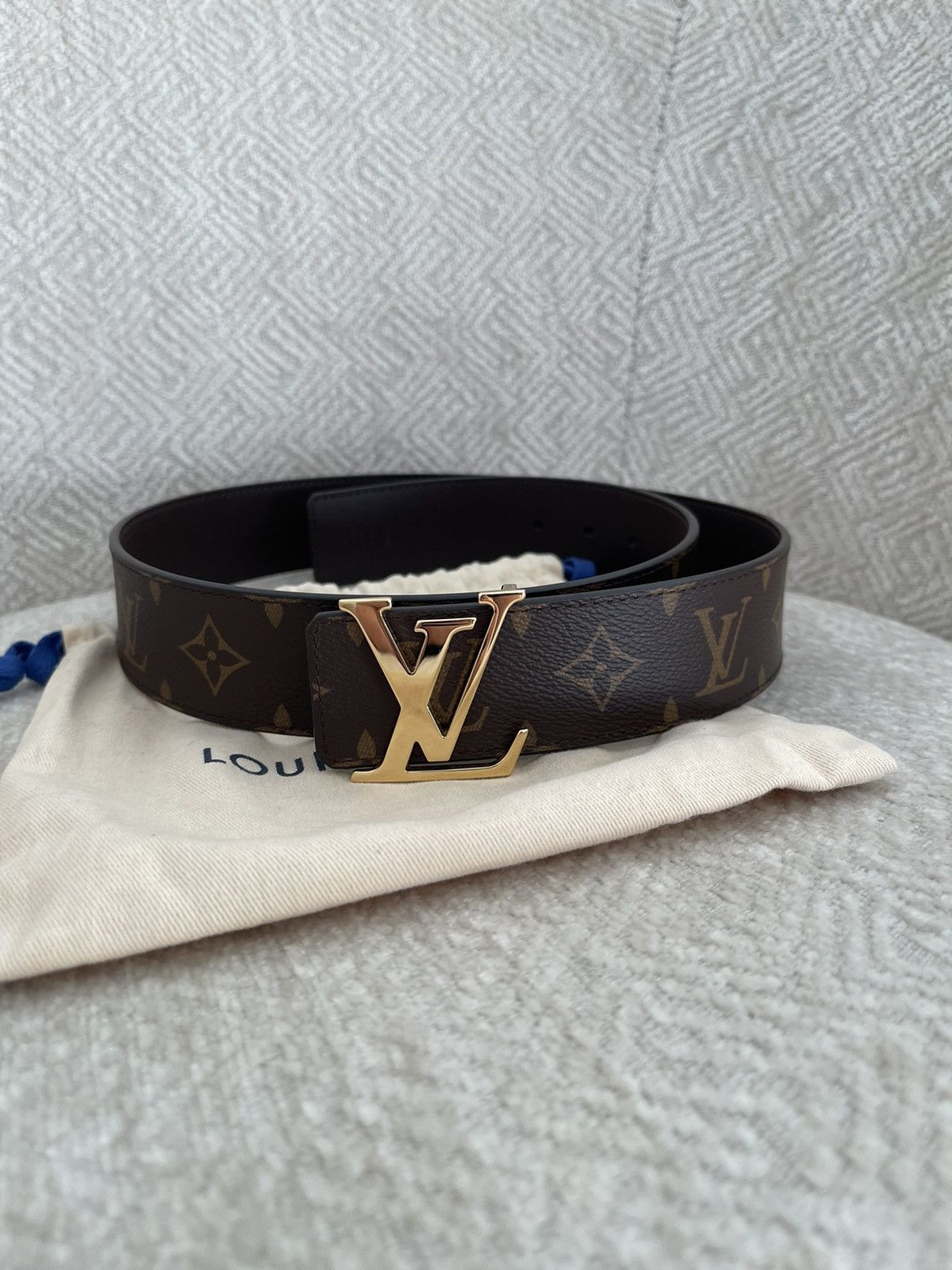 Louis Vuitton Men’s Reversible Monogram Ébène Belt - 85 (New) | Grailed