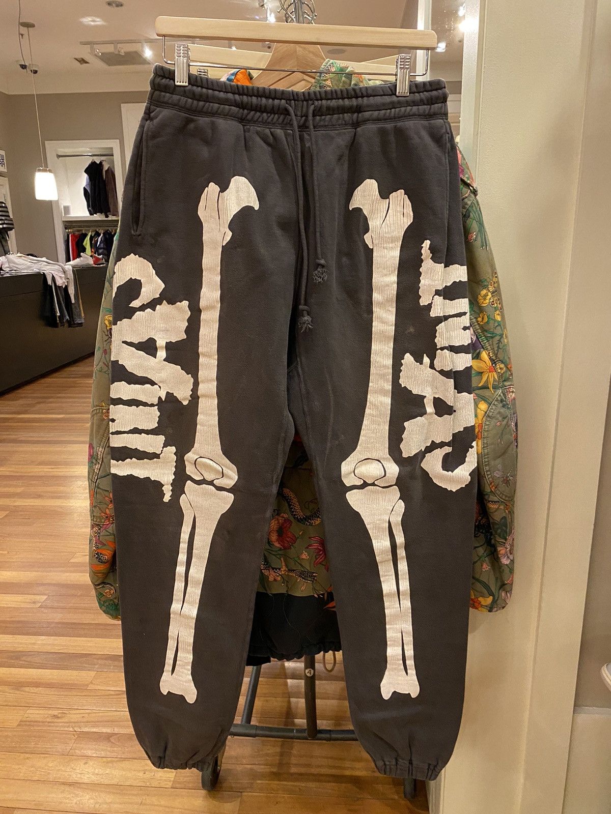 Saint Michael Saint Michael skeleton Bone sweatpants | Grailed