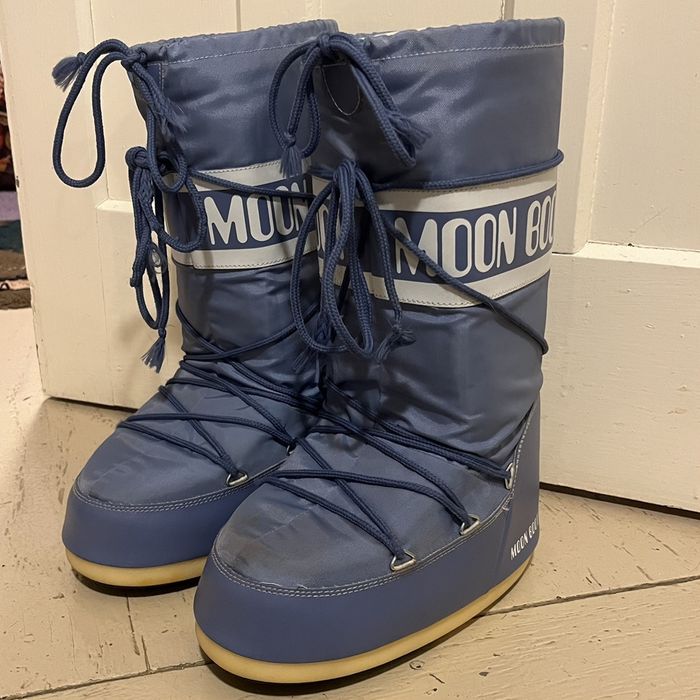 Moon Boot The Original Moon Boot - Tecnica Blue Winter Snow Boots | Grailed