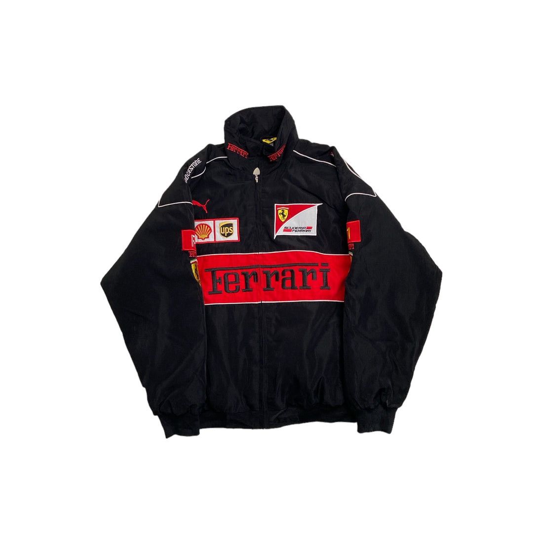 Ferrari × Roush Racing Exclusive Vtg Black Ferrari F1 Racing Jacket ...
