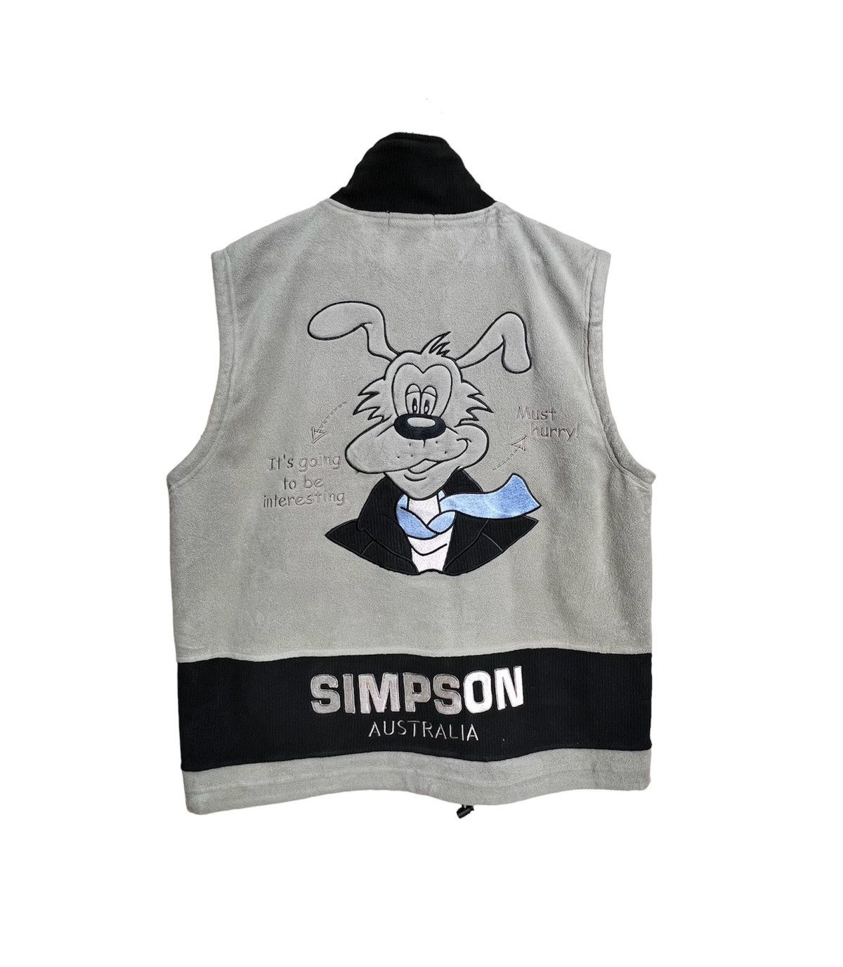 Japanese Brand × Streetwear Vintage Simpson Fleece Vest | Grailed