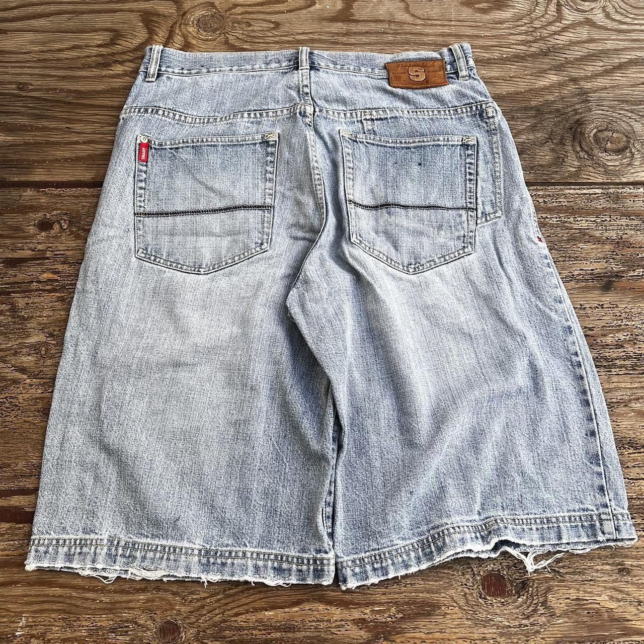 Vintage Early 2000’s Thrashed Denim Jorts | Grailed