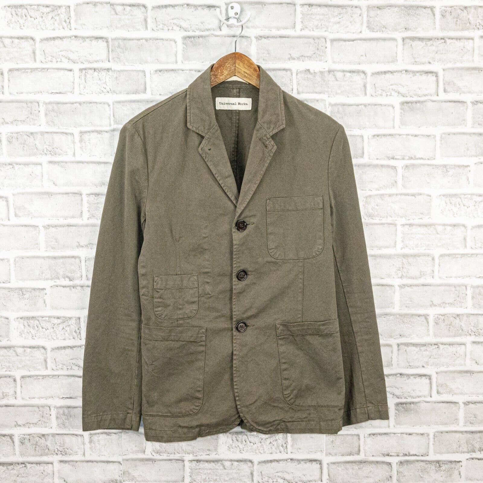 Universal Works Universal Works Three Button Jacket Multi pocket olive ...