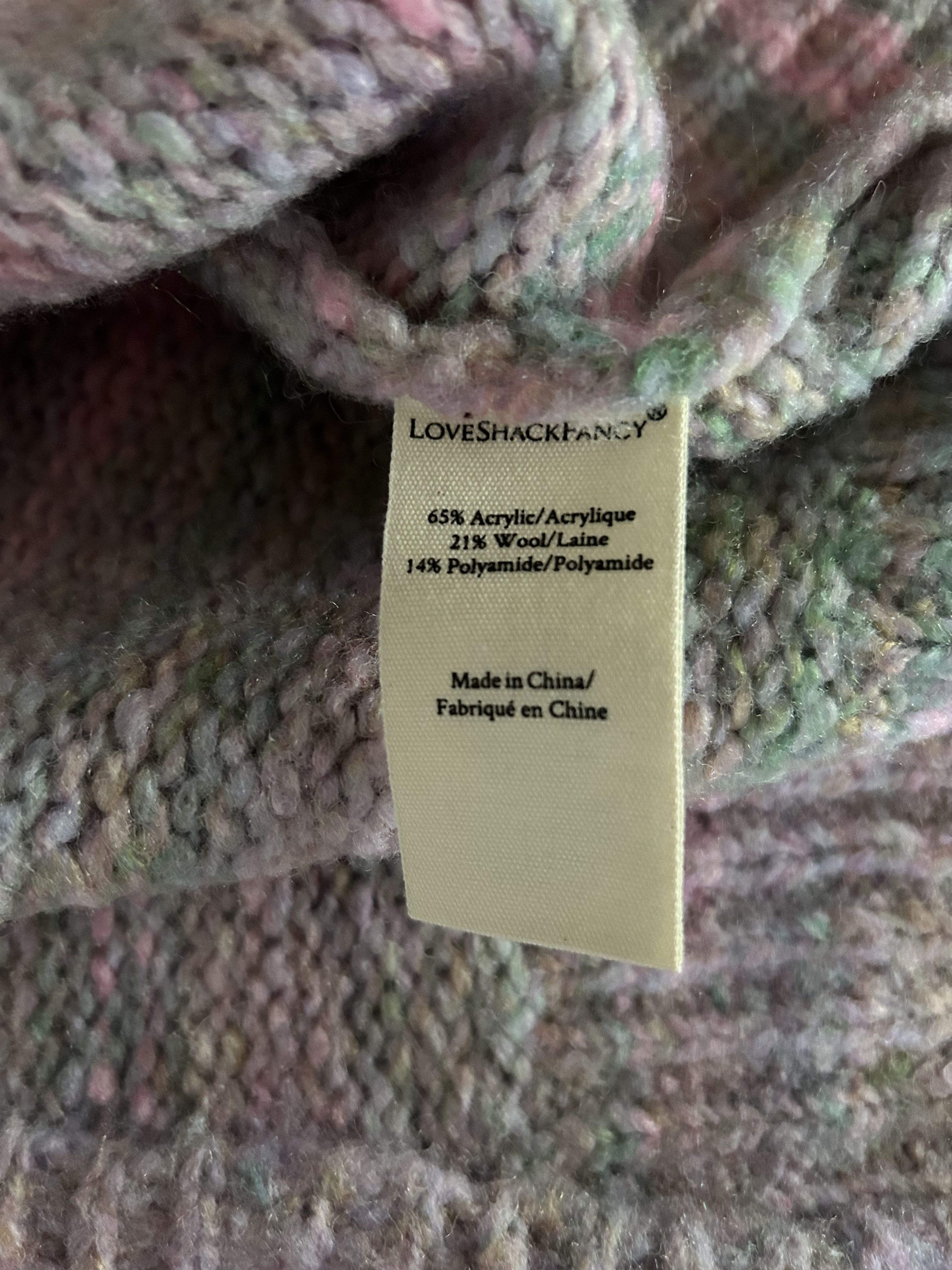 LoveShackFancy LoveShackFancy NWT Wilford Boyfriend Cardigan M Puff ...