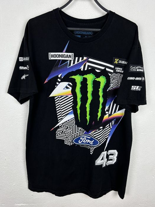 Vintage Vintage Hoonigan Ken Block #43 Ford Monster Energy T-Shirt ...