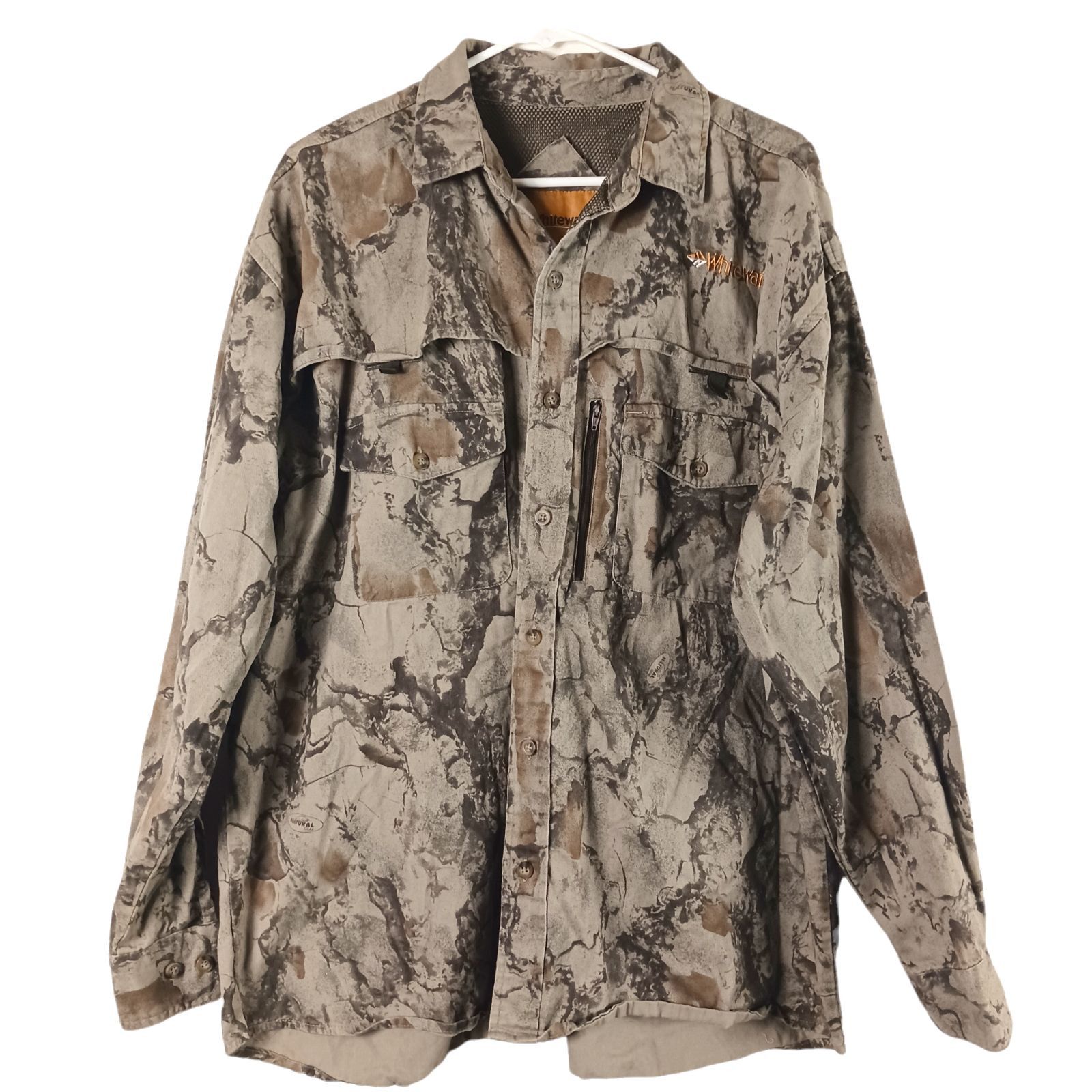 Other Whitewater Mens Hunting Shirt Jacket Vented Cape Khaki Camo | Grailed