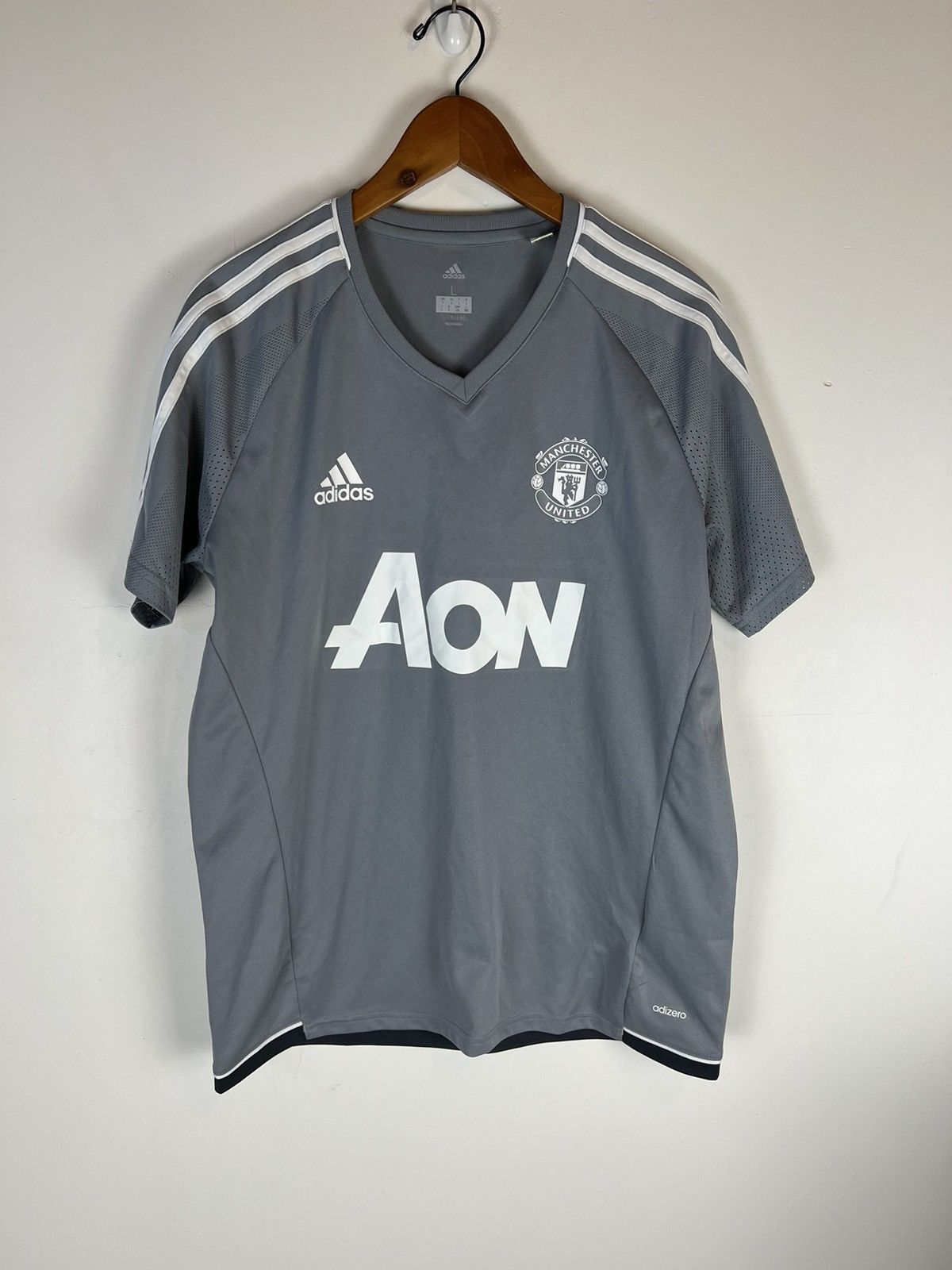 Adidas Adidas manchester united aon soccer jersey kit | Grailed