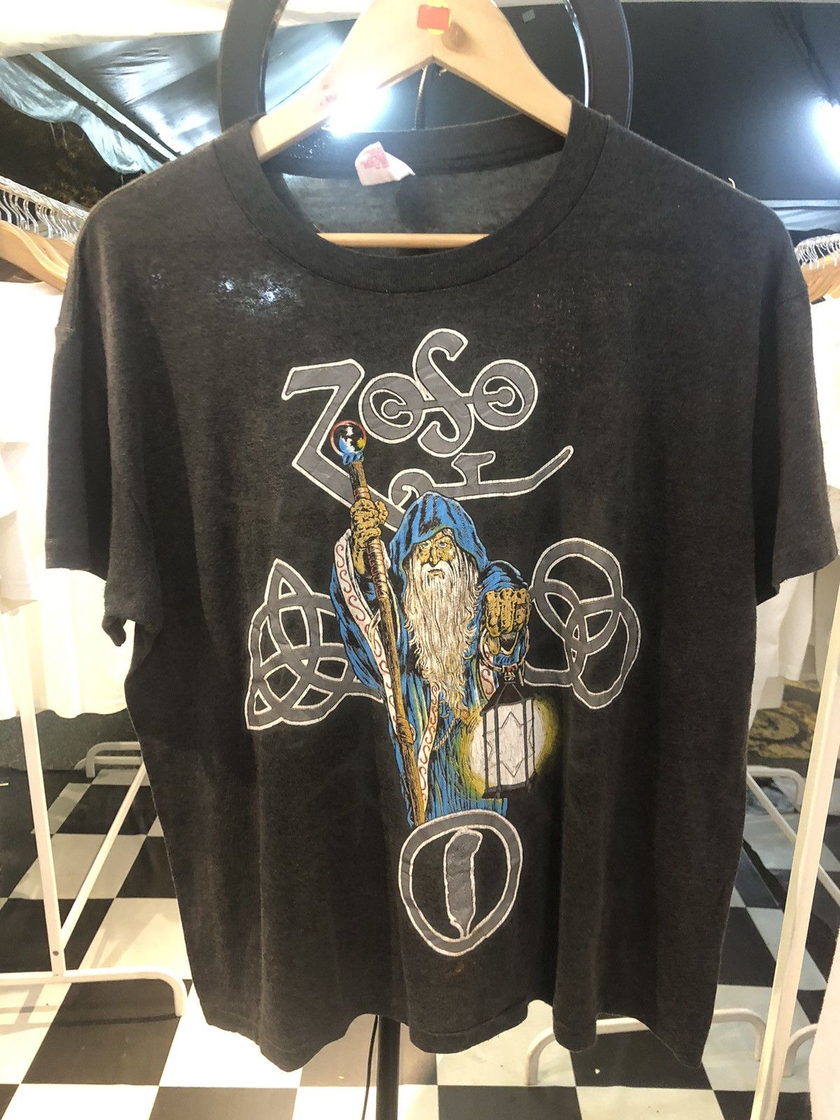 Band Tees × Vintage Vintage Led zeppelin zoso | Grailed