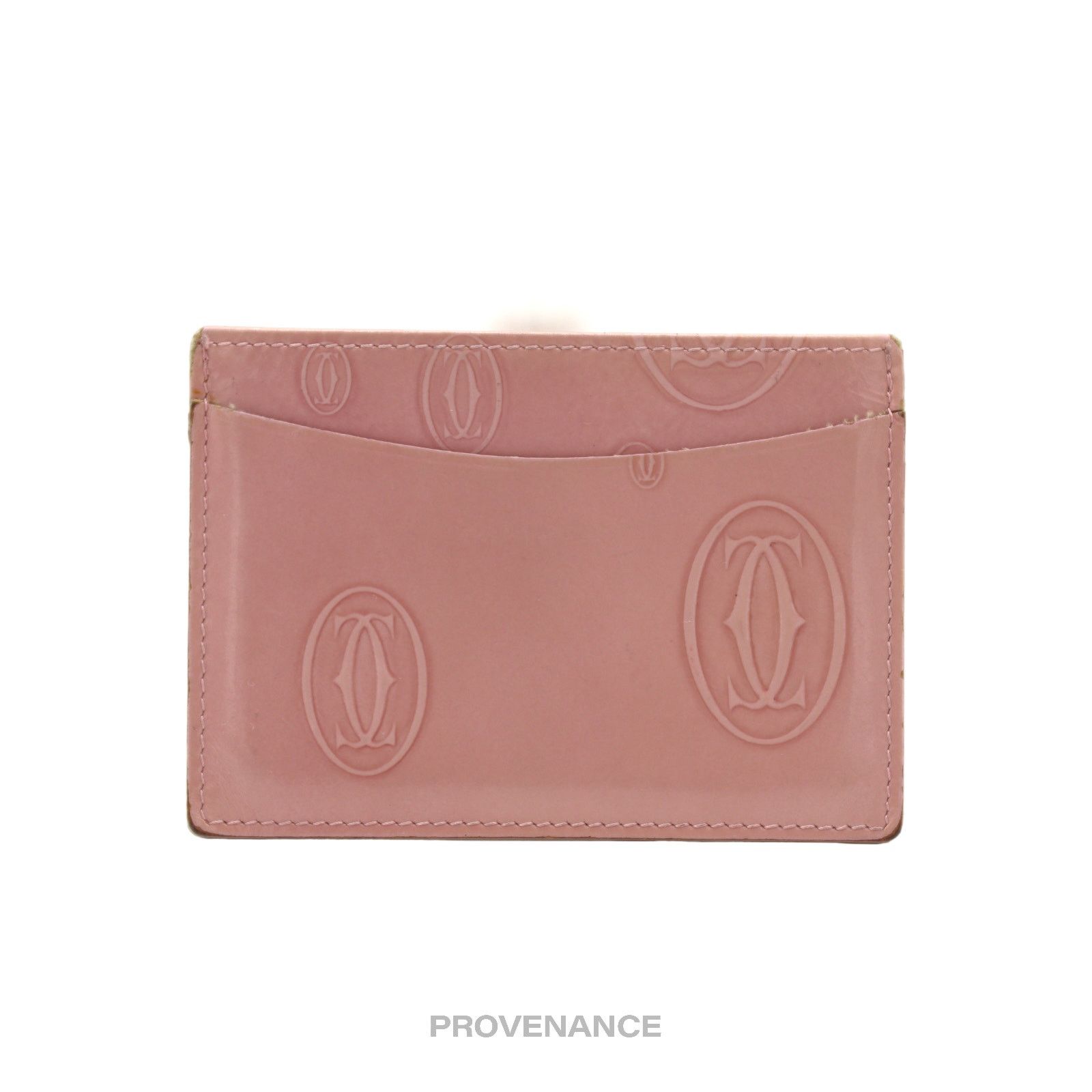 Cartier 🔴 Cartier Happy Birthday Card Wallet - Pink Patent Leather ...