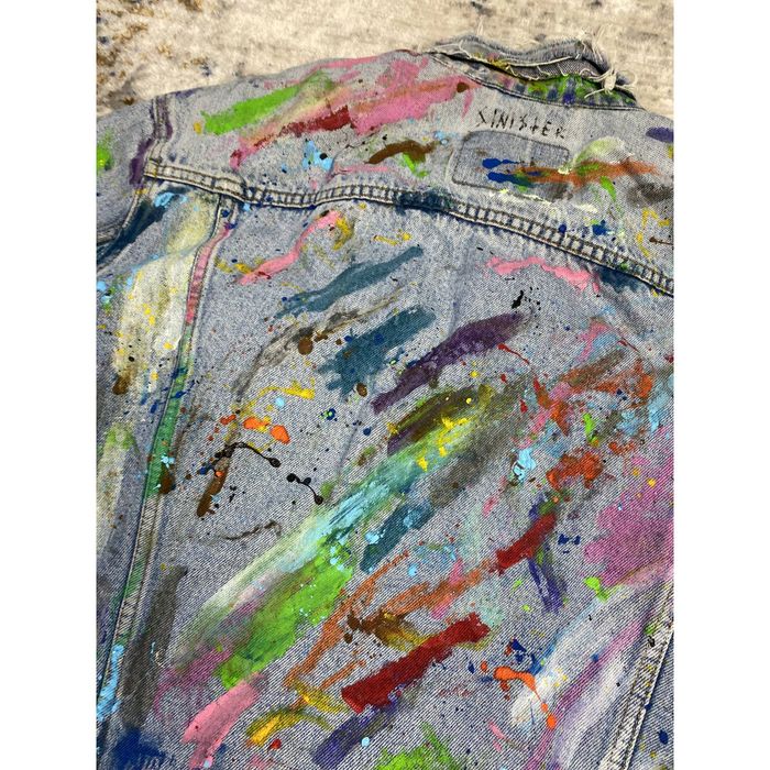 Vintage POLLOCK LEVIS PAINTED VINTAGE TRUCKER JACKET | Grailed