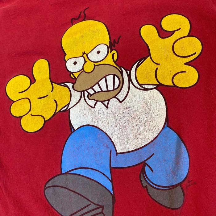 Disney Modern homer simpson red tee shirt | Grailed