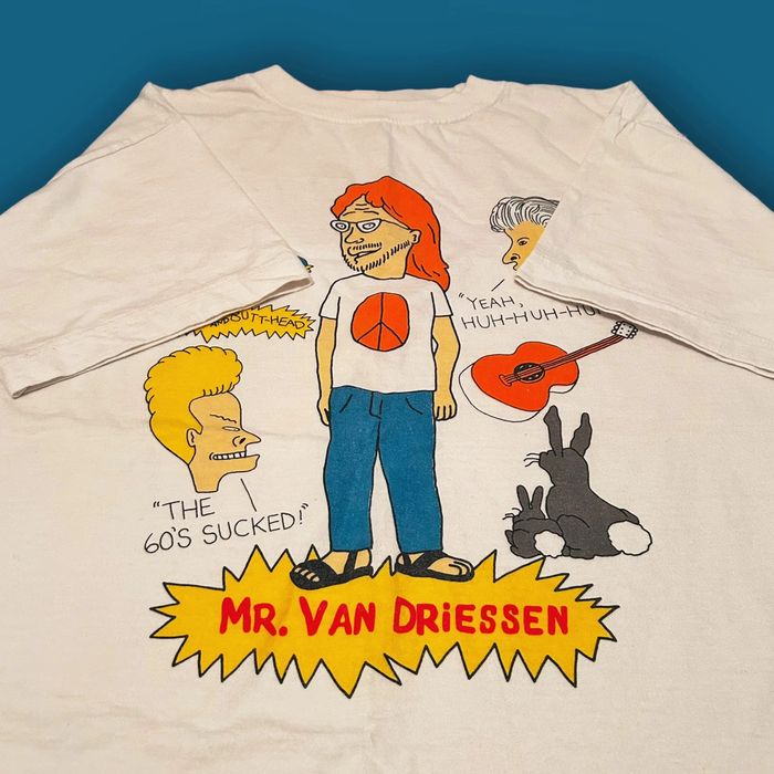 Mtv Vintage 90s Beavis and Butthead Mr Van Driessen T Shirt | Grailed