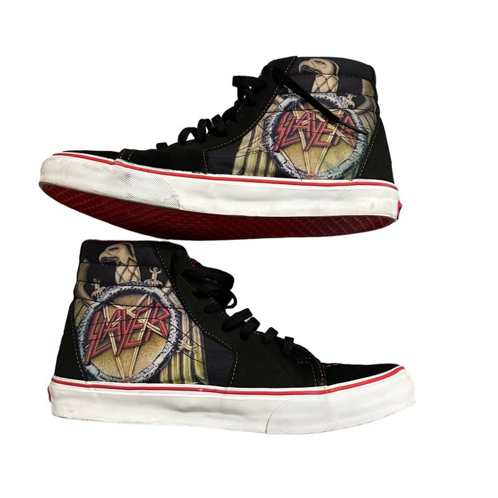 Vintage Vans Sk8-hi X Slayer Reign In Blood US 12 Pre Owned | Grailed