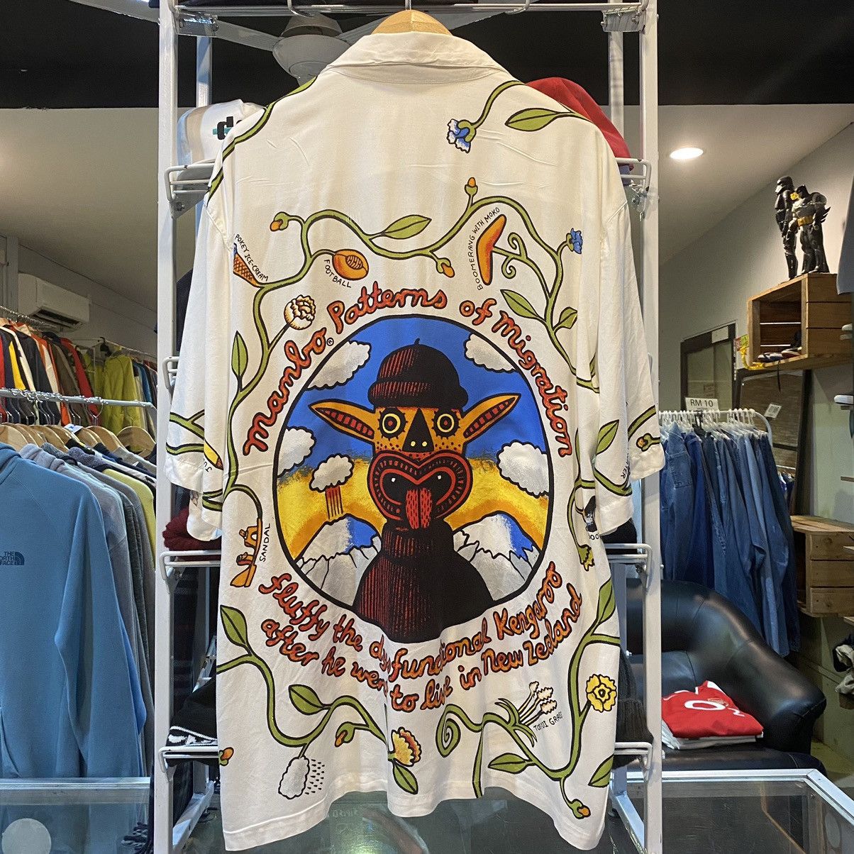 Mambo VINTAGE RARE Mambo pattern of migration Australia laud shirt ...