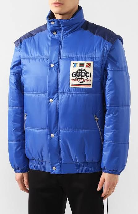 Gucci Blue Flags Patch Jacket | Grailed