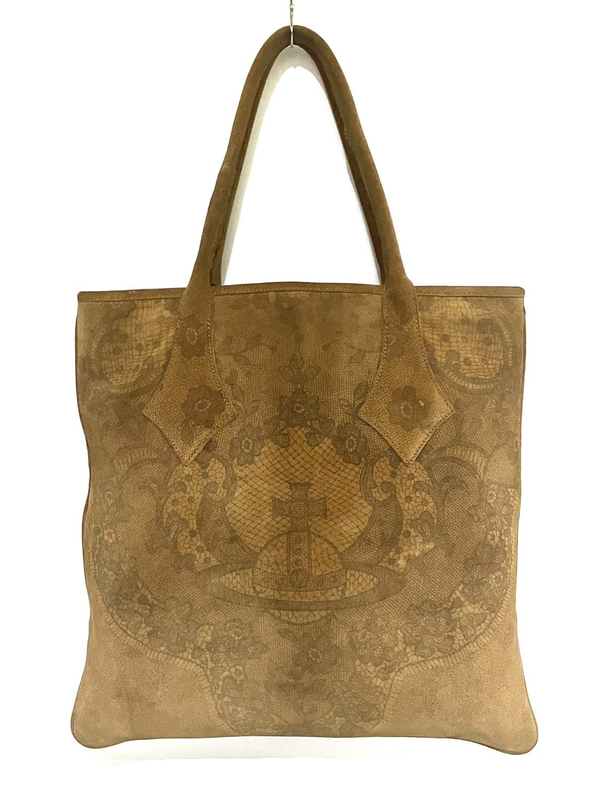 Vivienne Westwood Suede Leather Lace Pattern Tote Bag | Grailed