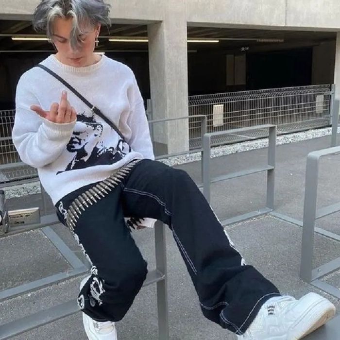 Vintage Streetwear Fight Club Unisex Cigarette Tyler Durden Sweater ...