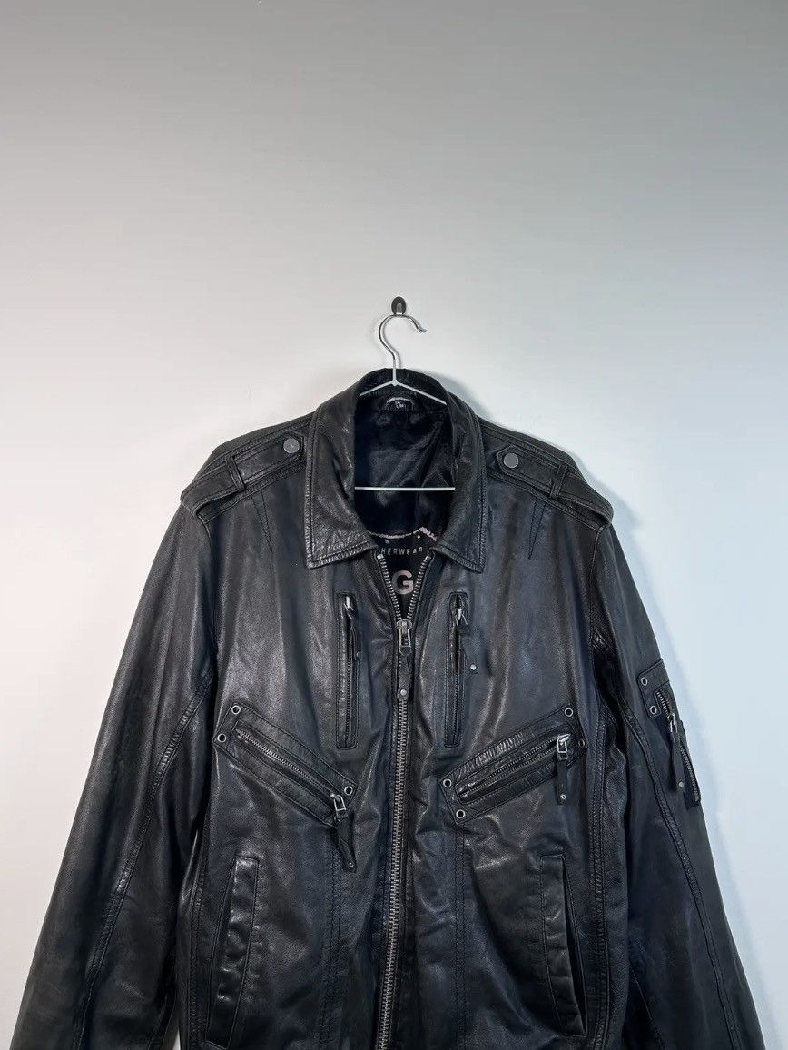 Avant Garde Leather Jacket Avant Garde Opium Streetwear Style L | Grailed