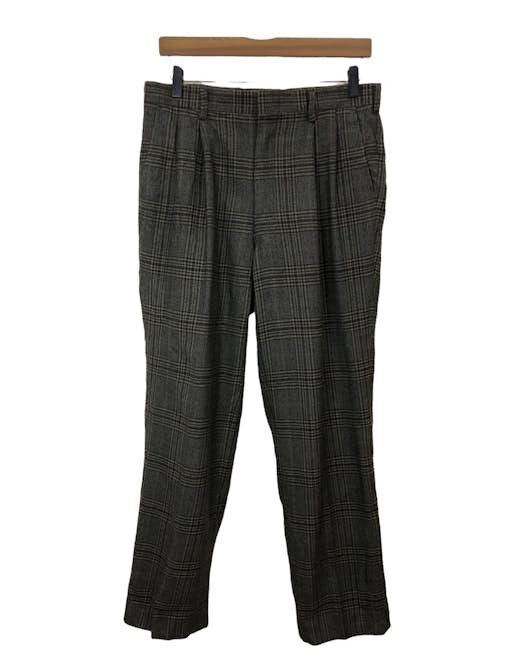 Streetwear × Vintage Vintage Plaid Tartan Wool Pant | Grailed