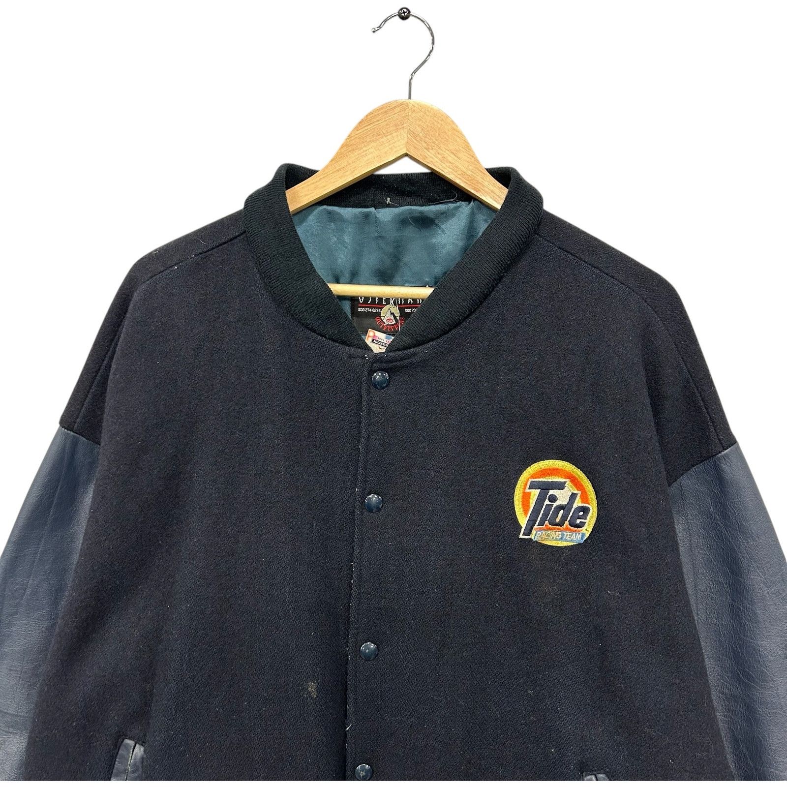 Vintage VTG Tide Racing Team Embroidered Logo Varsity Jacket 90s XXL ...