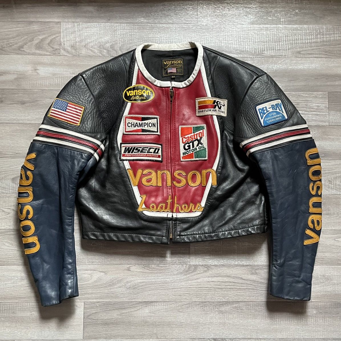 Vanson Leathers 1975 Iconic Vanson original Star Racing leather jacket ...