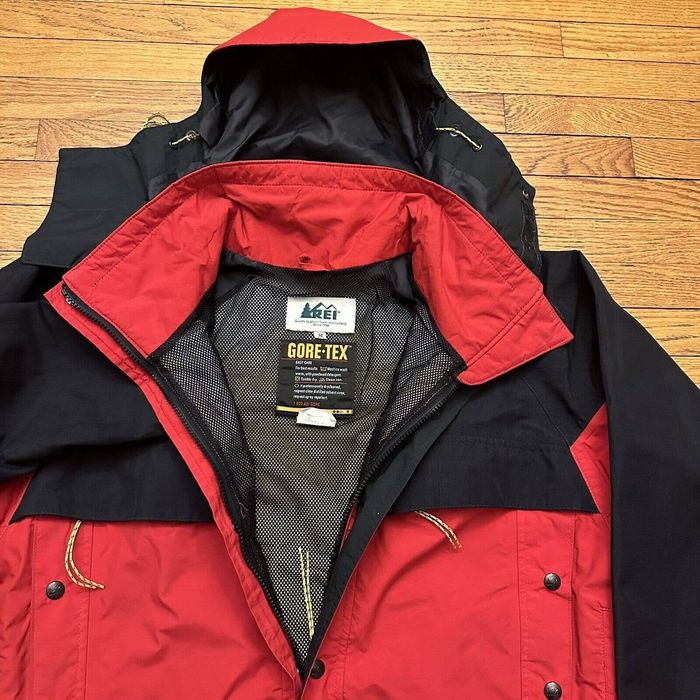 Vintage Vintage REI Red Goretex Anorak Jacket Made In USA Ski Snow ...