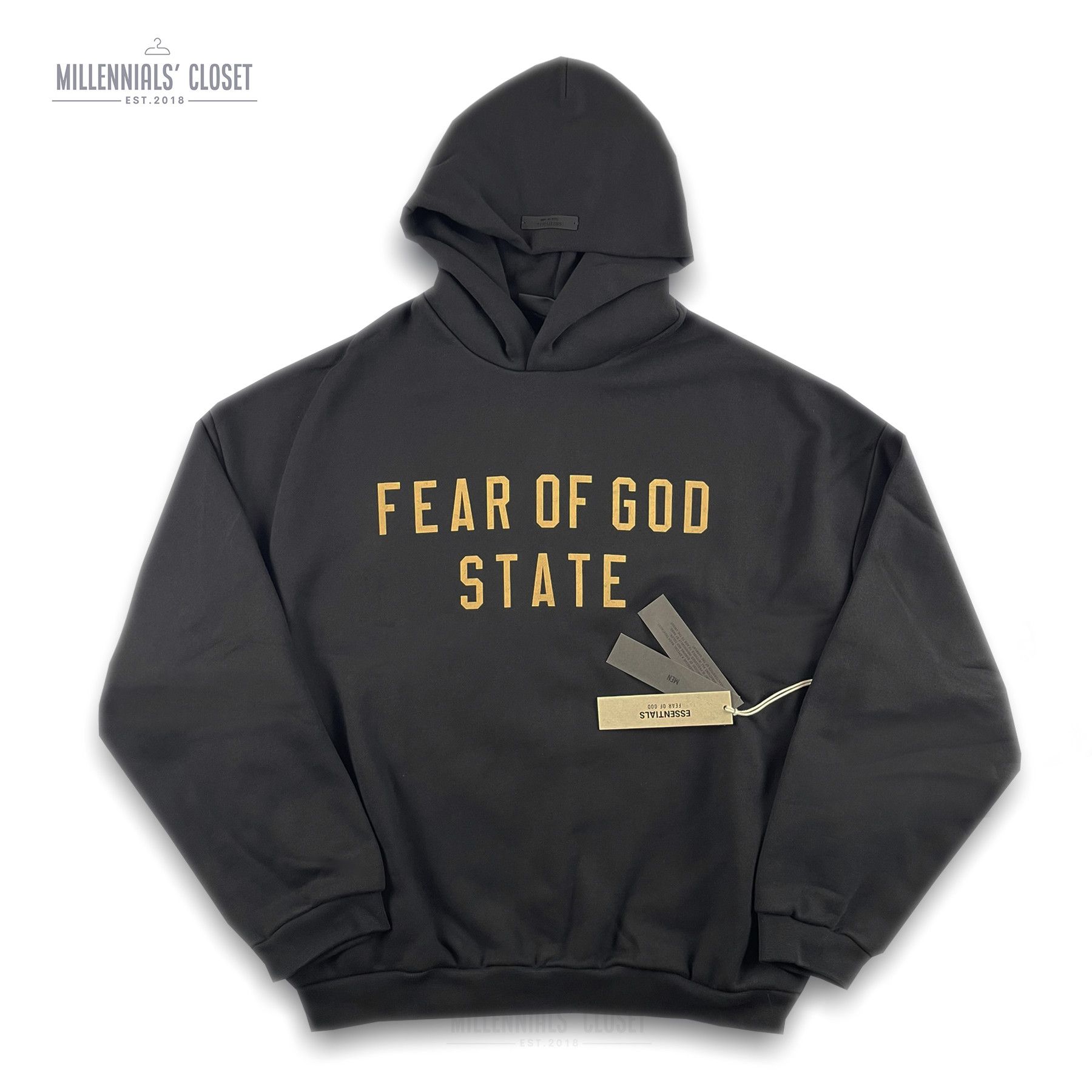 Essentials × Fear of God × Pacsun Fear of God Essentials Fleece Hoodie ...