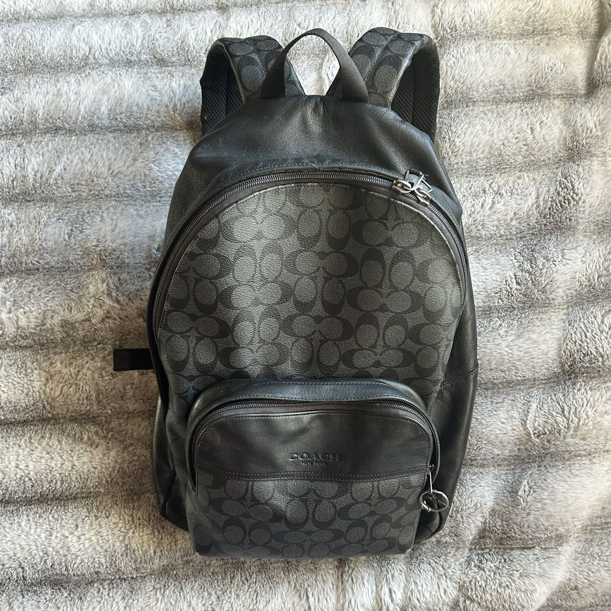 Coach Coach black monogram backpack | Grailed
