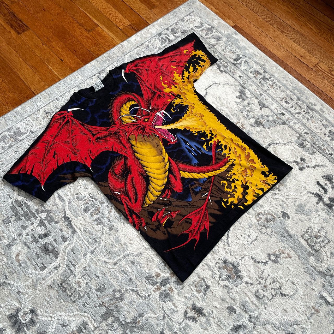 Liquid Blue Liquid Blue 1993 Dragon Knight Vintage All Over Print | Grailed